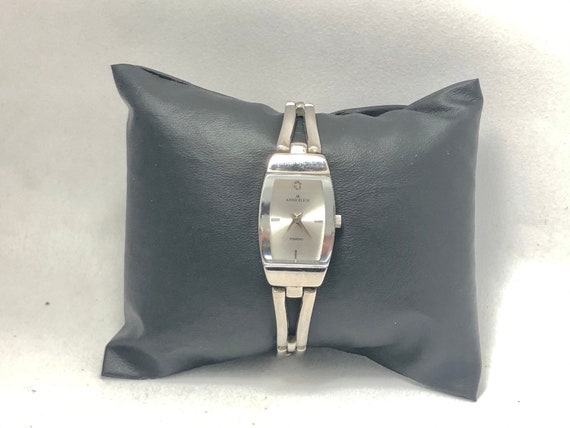 Beveled Crystal Classic Anne Klein Ladies’ Watch, New… - Gem