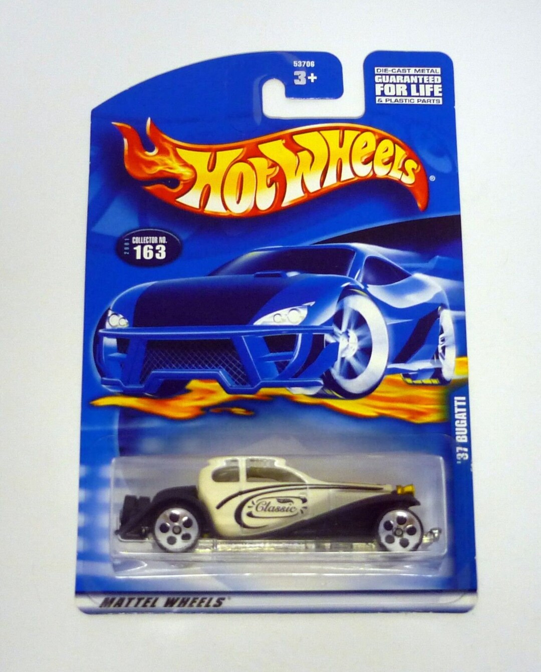 Hot Wheels '37 Bugatti 163 White Die-cast Car 2001 - Etsy