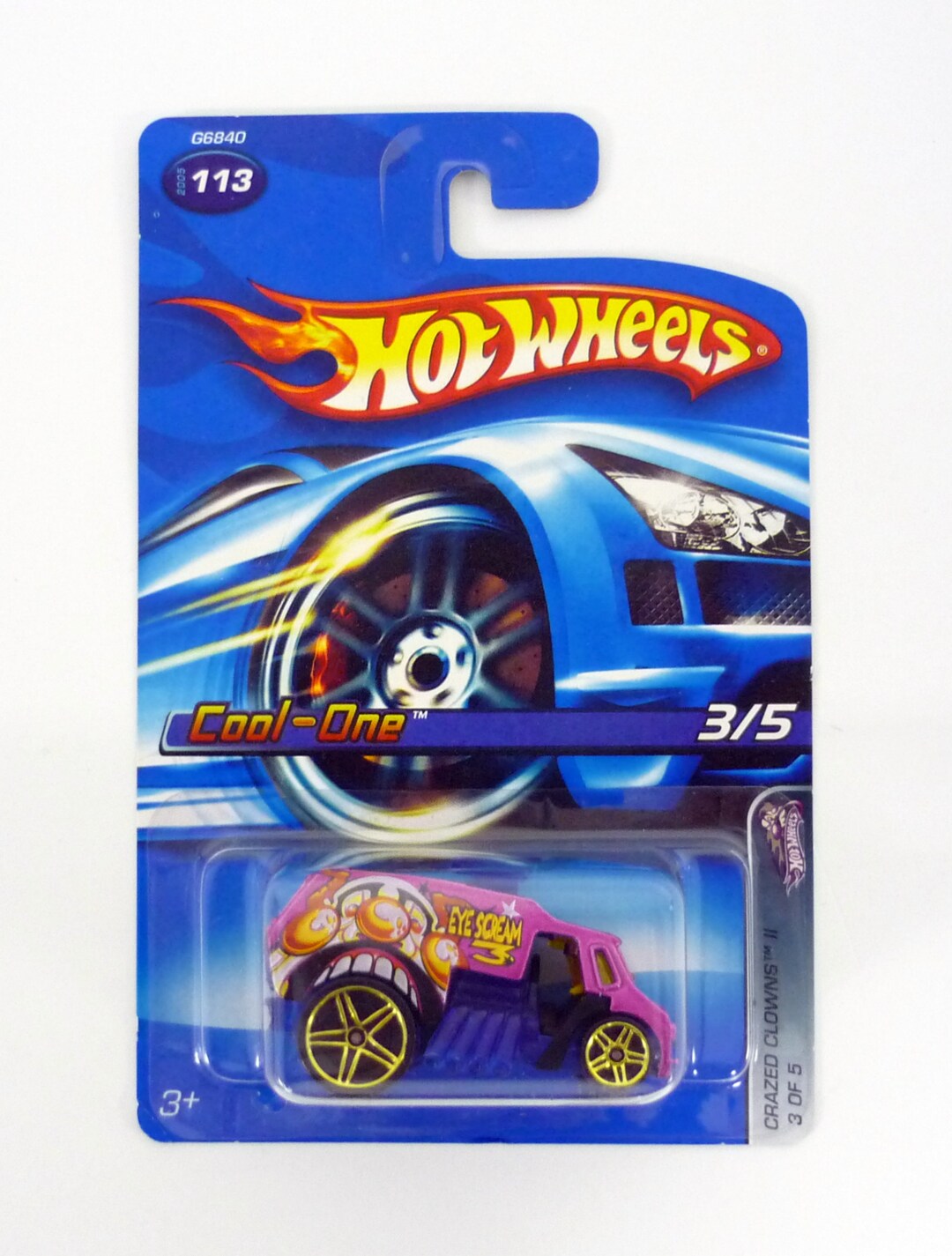 Hot Wheels Cool-one #113 Crazed Clowns II 3 of 5 Purple Die-cast Car ...