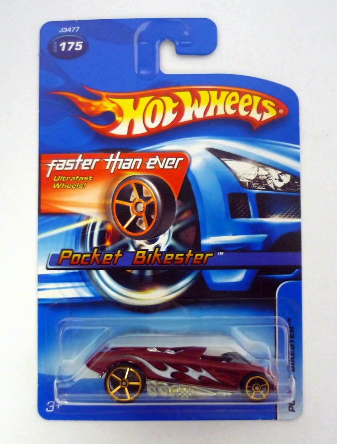 Hot Wheels Pocket Bikester #175 Faster Than Ever Red Die-cast Car FTE ...