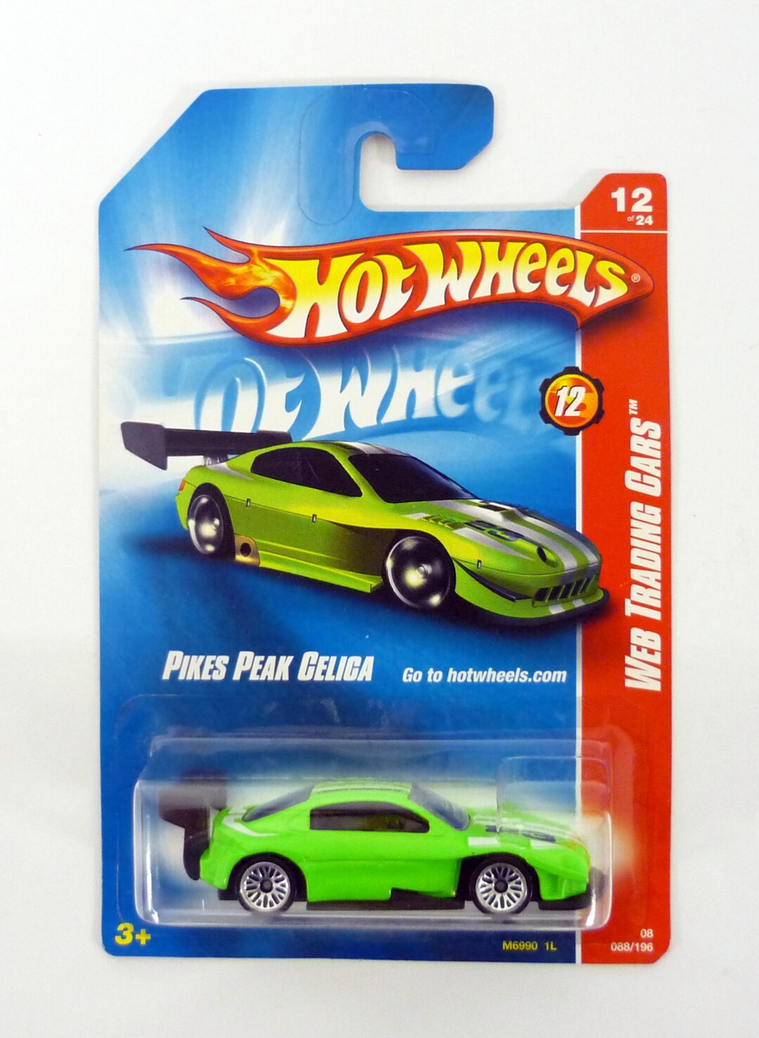 Hot Wheels Pikes Peak Celica #12 Web Trading 088/196 Green Die-cast Car ...