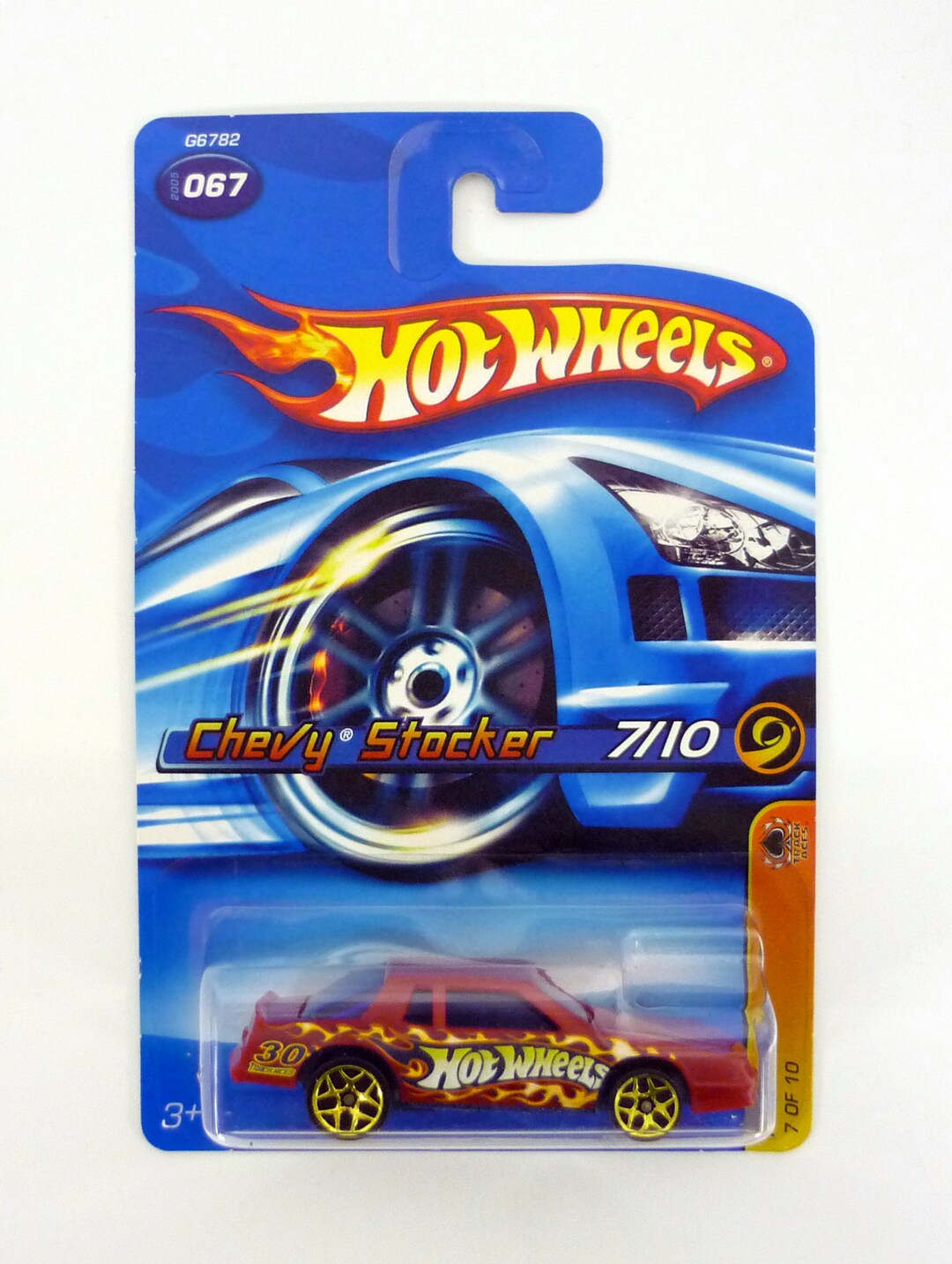 Hot Wheels Chevy Stocker #067 Track Aces 7 of 10 Red Die-cast Car 2006 ...