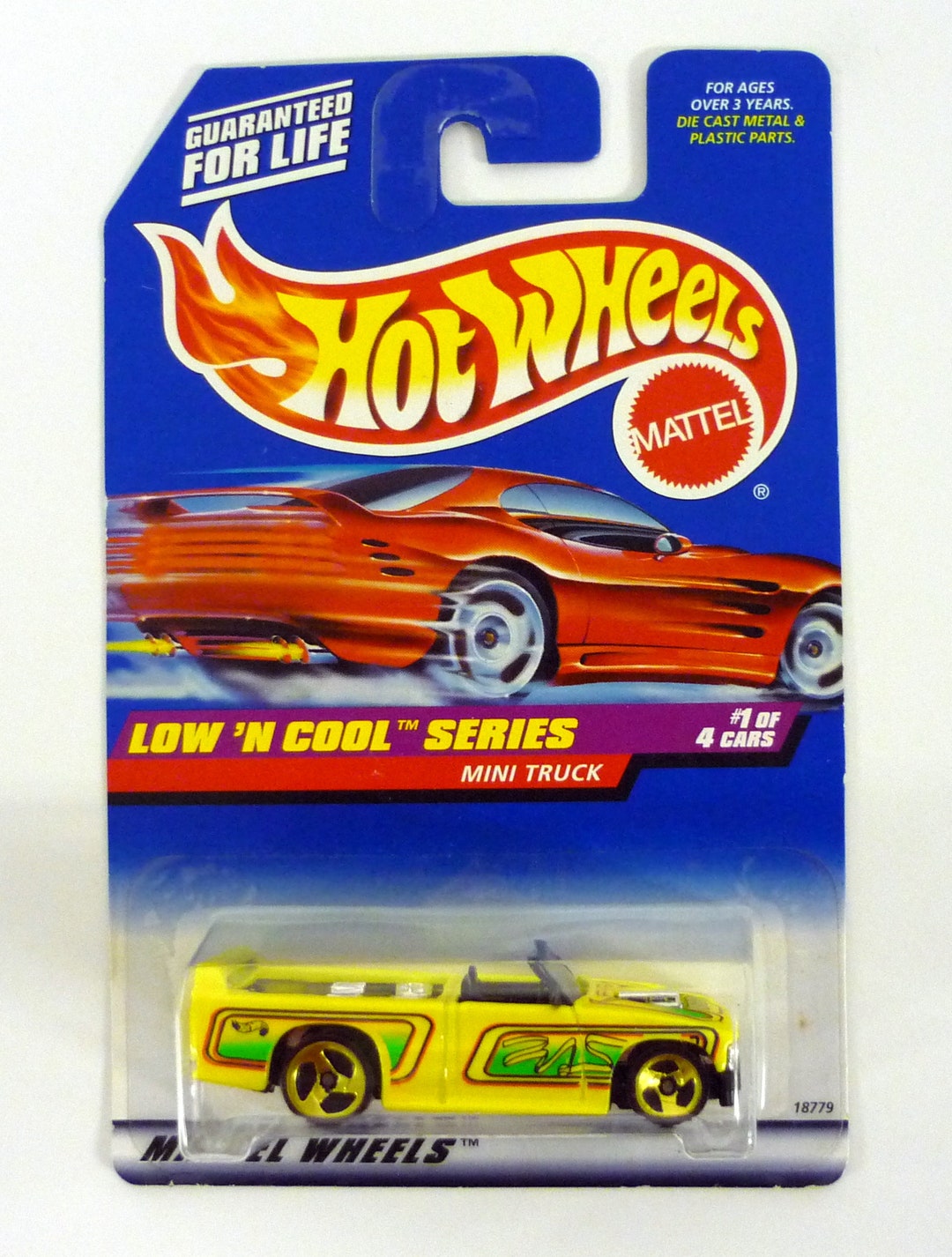 Hot Wheels Mini Truck 697 Low 'N Cool Series 1 of 4 Yellow Die-cast Car ...