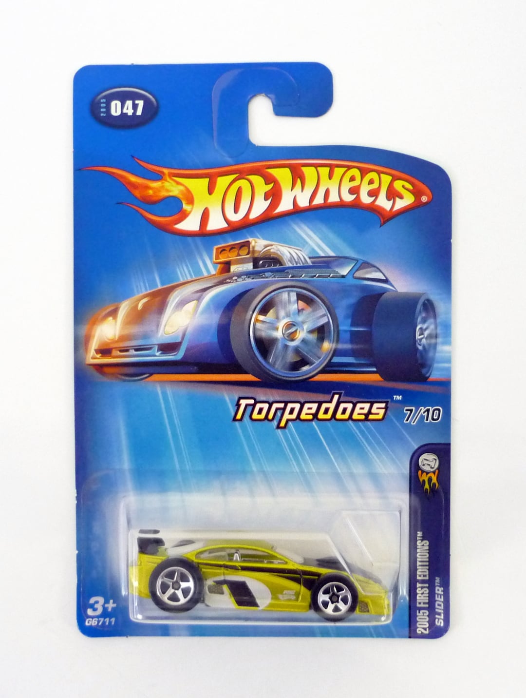 Hot Wheels Slider #047 Torpedoes 7/10 Green Die-cast Car 2005 - Etsy