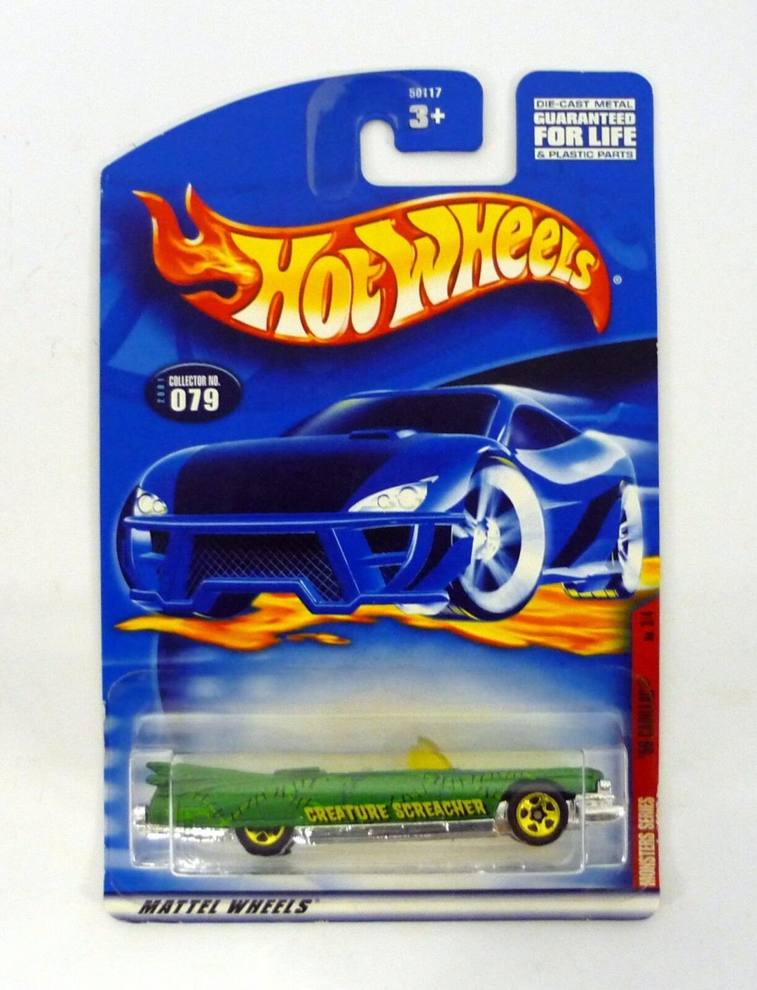 Hot Wheels '59 Cadillac #079 Monsters Series 3/4 Green Die-cast Car ...
