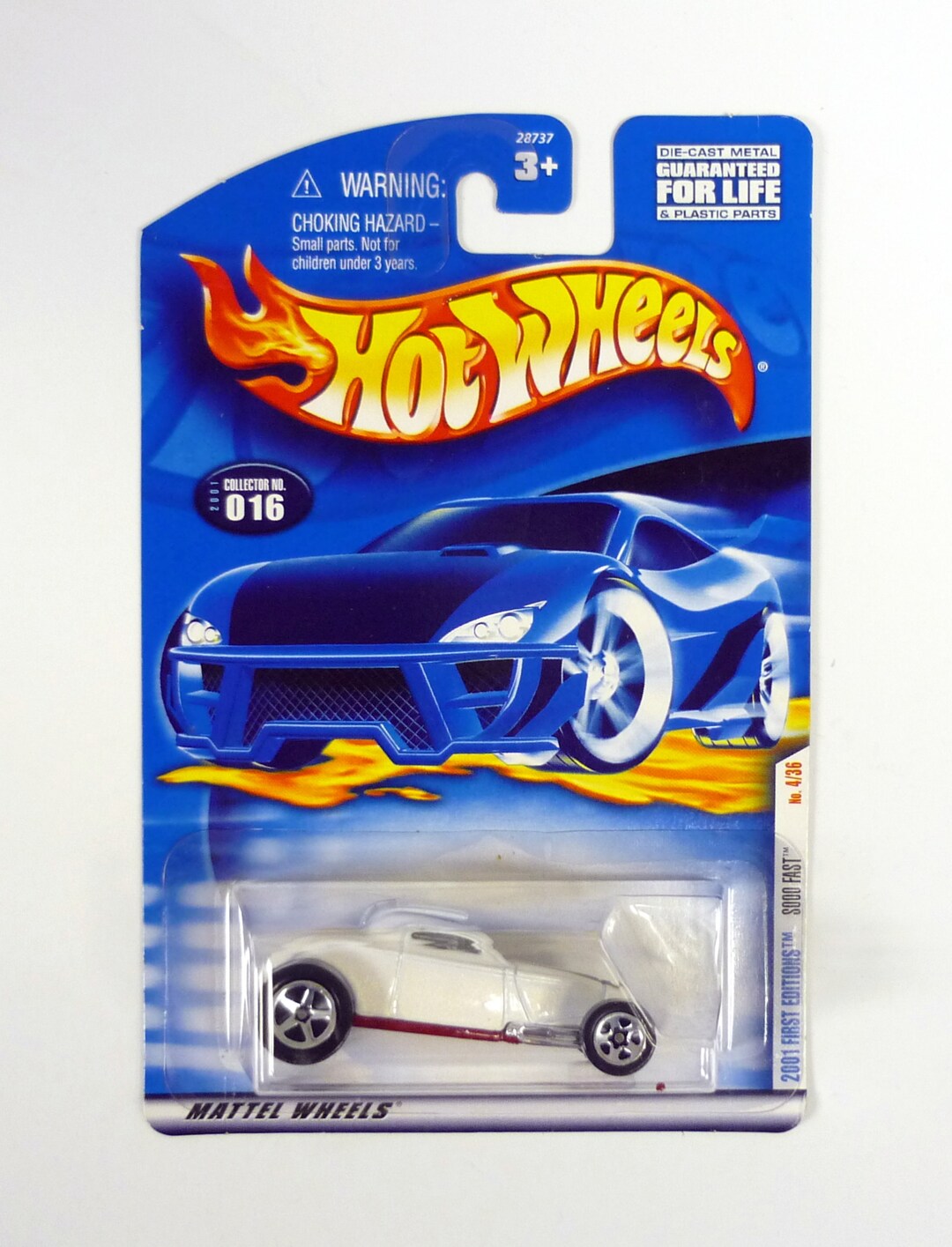 Hot Wheels Sooo Fast #016 First Editions 4/36 White Die-cast Car 2001 ...