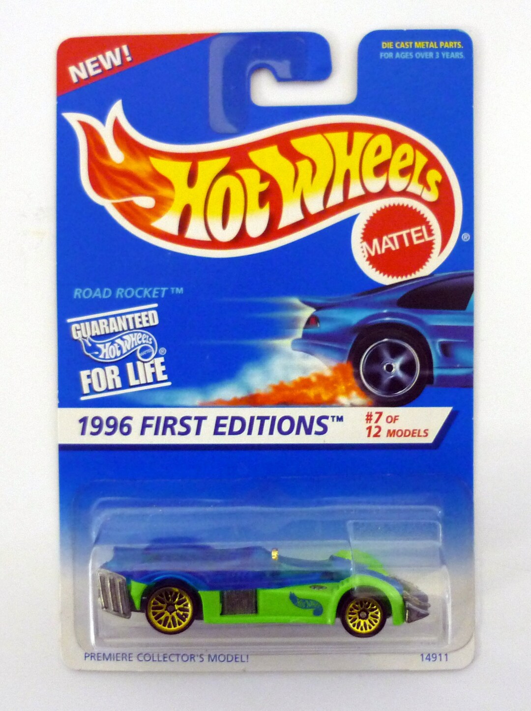 Hot Wheels Road Rocket 369 1996 Primeras ediciones 7 de 12 Green Die ...