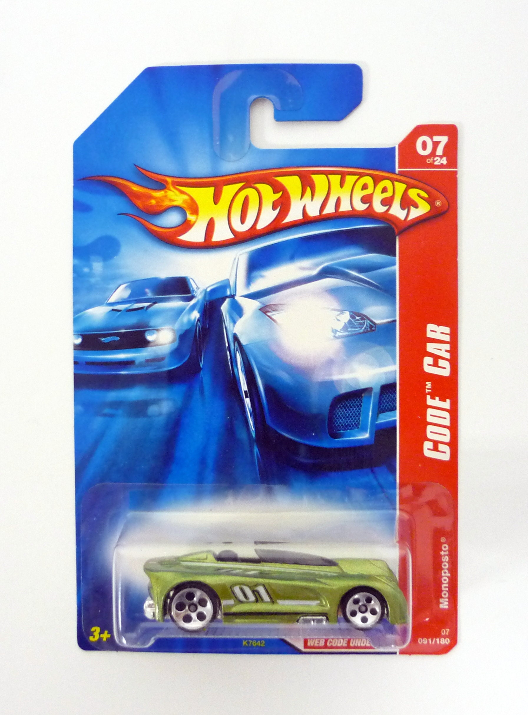 Hot Wheels Monoposto #07 of 24 Code Car 091/180 Green Die-cast Car 2007 ...