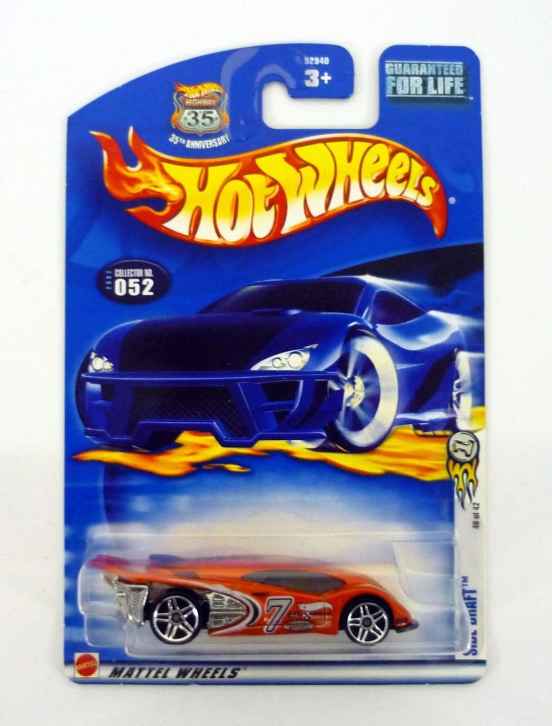 Hot Wheels Side Draft 052 First Editions 40 of 42 Orange Die-cast Car ...