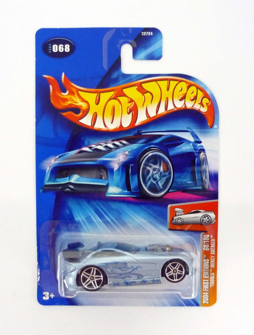 Hot Wheels 'tooned Mercy Breaker 068 First Editions 68/100 Blue Die ...