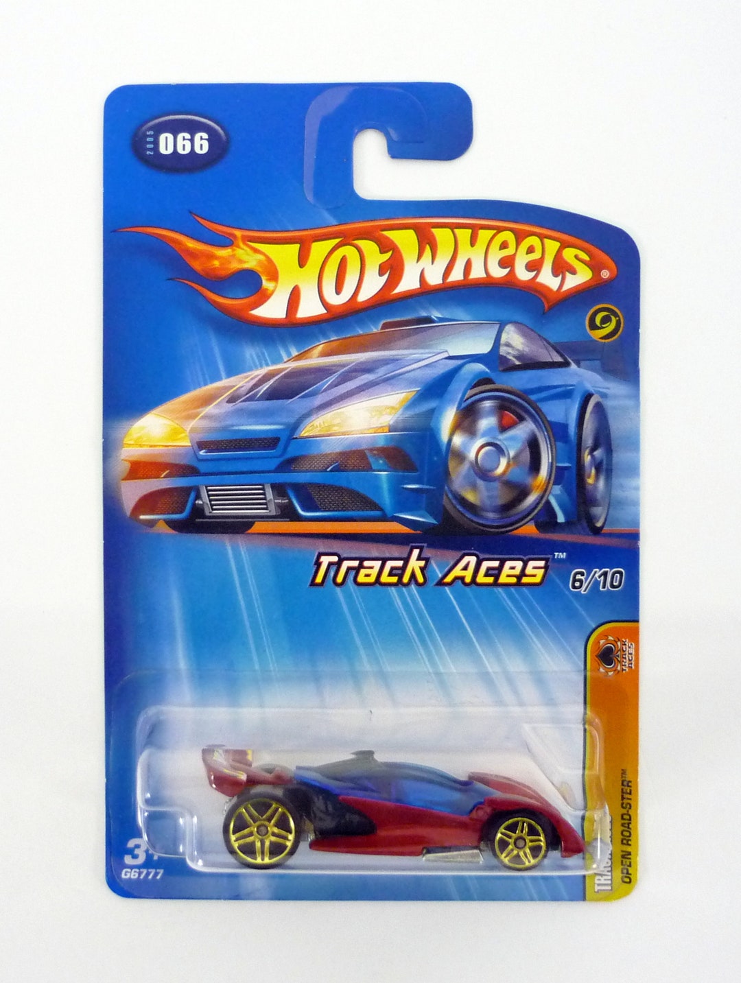 Hot Wheels Open Road-ster #066 Track Aces 6/10 Red Die-cast Car 2005 - Etsy