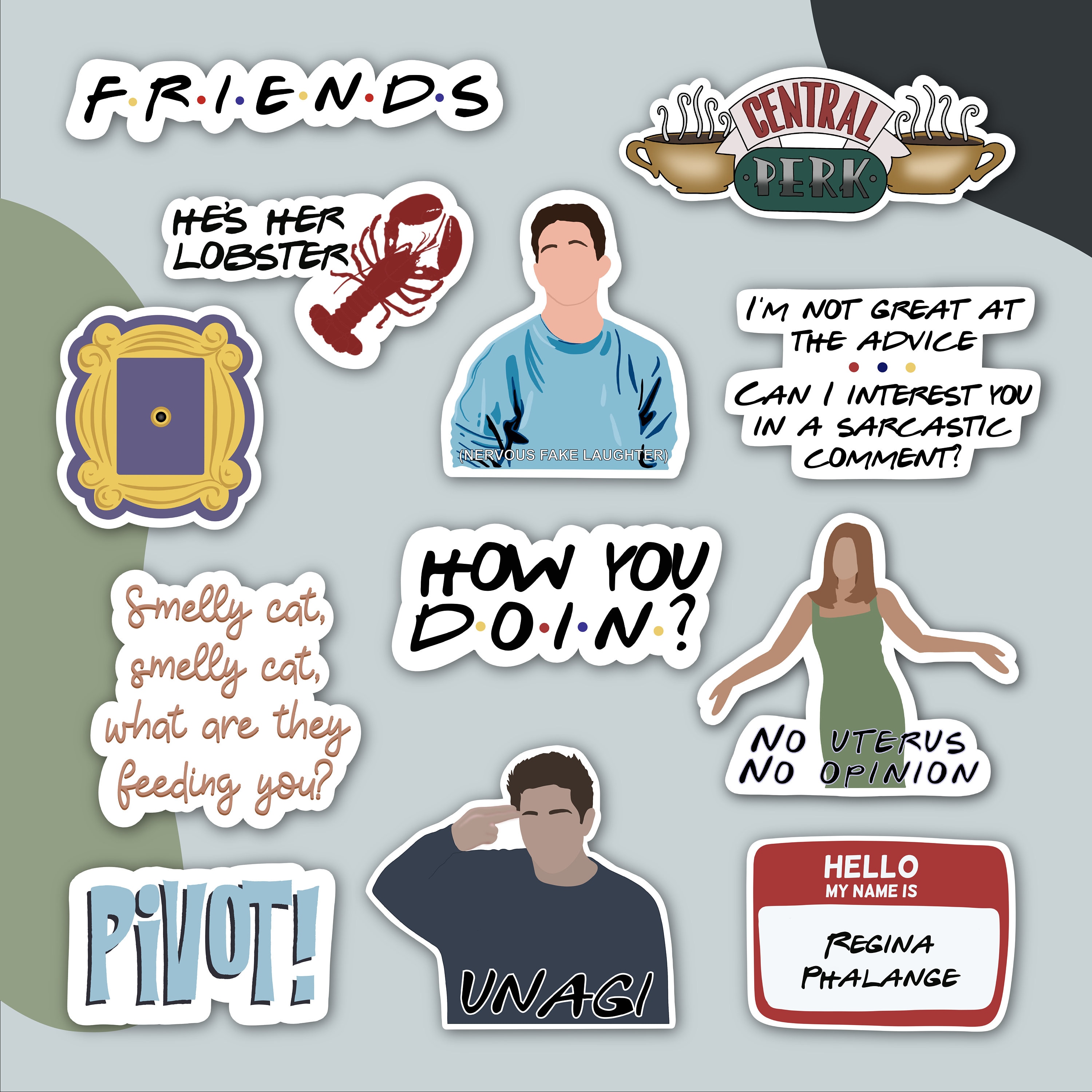 Friends Stickers | Etsy