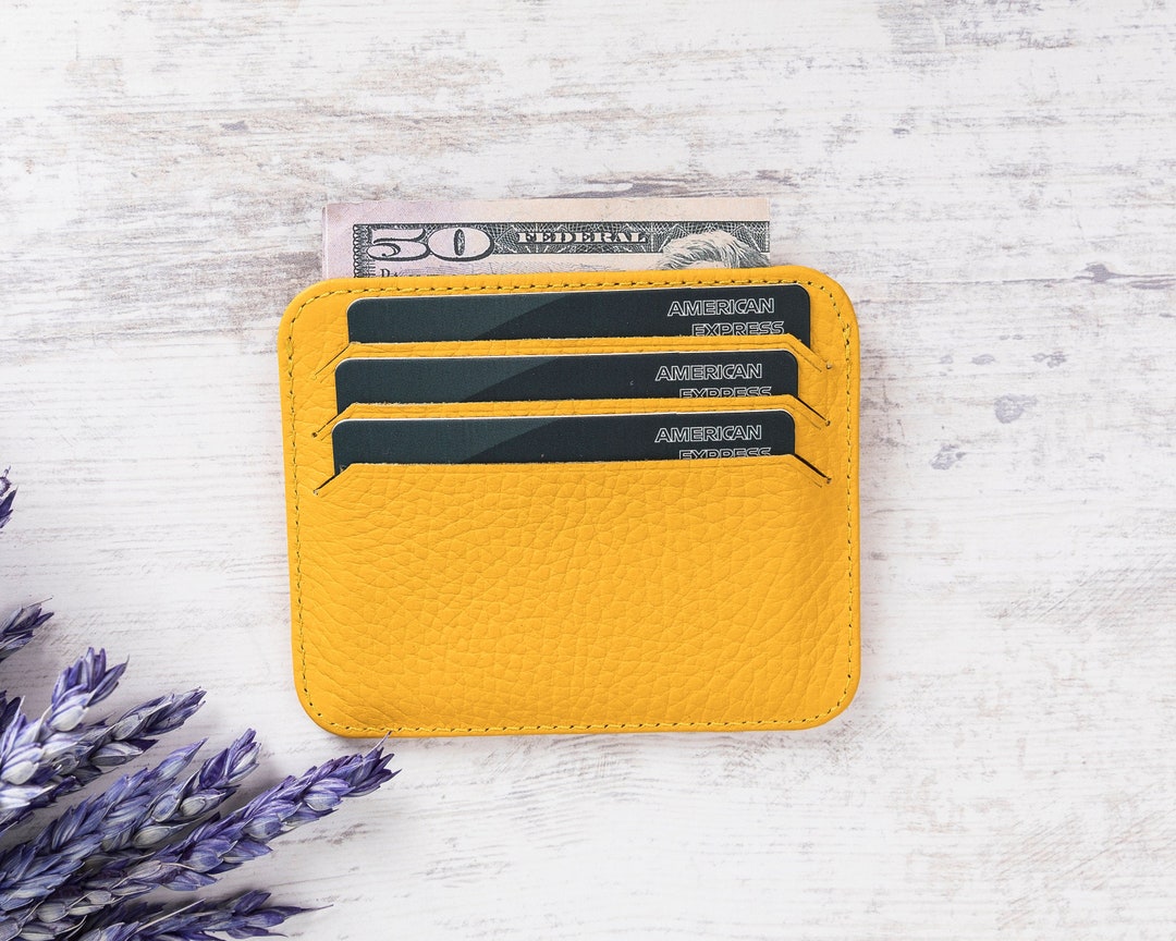 Minimalist Credit Card Holder, Slim Card Holder, Leather Card Holder ...
