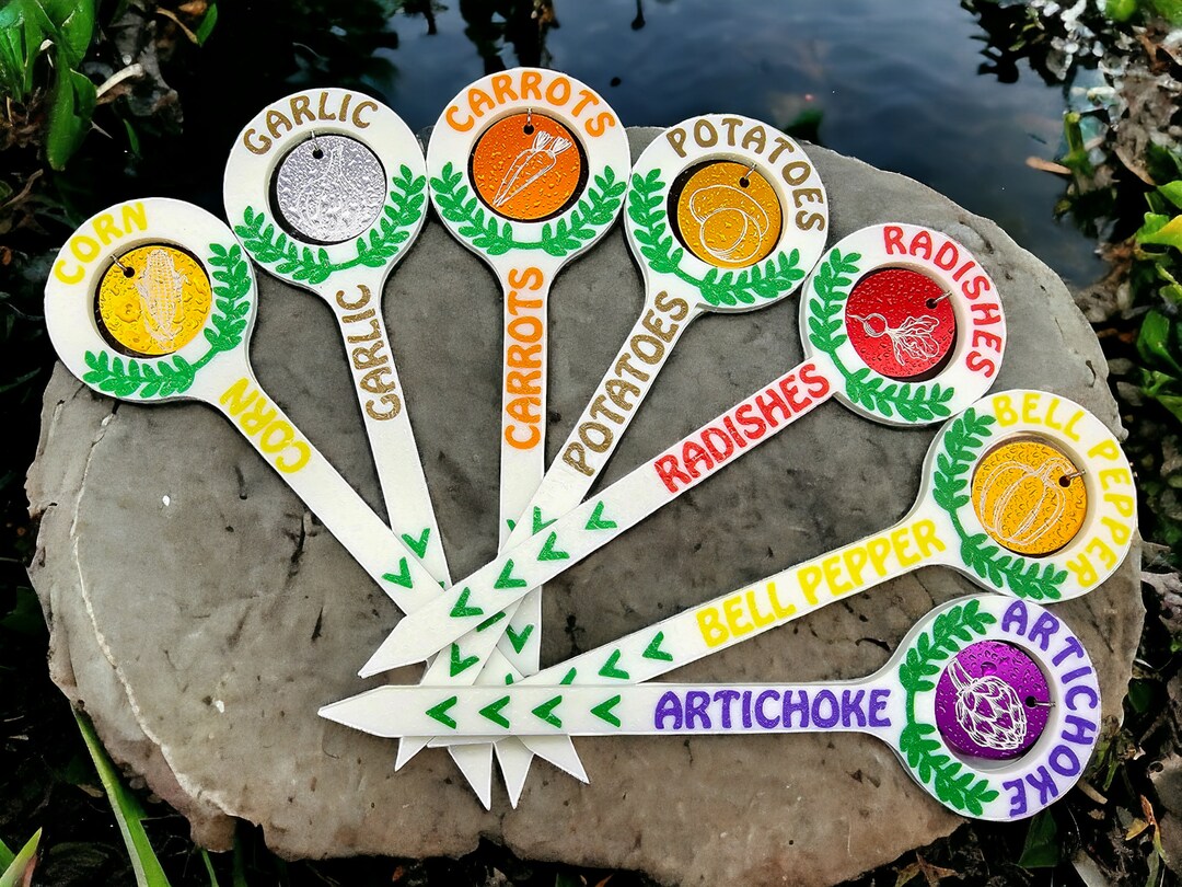Garden Markers UV and Fade Resistant. 3D Printed in Vibrant Colors ...
