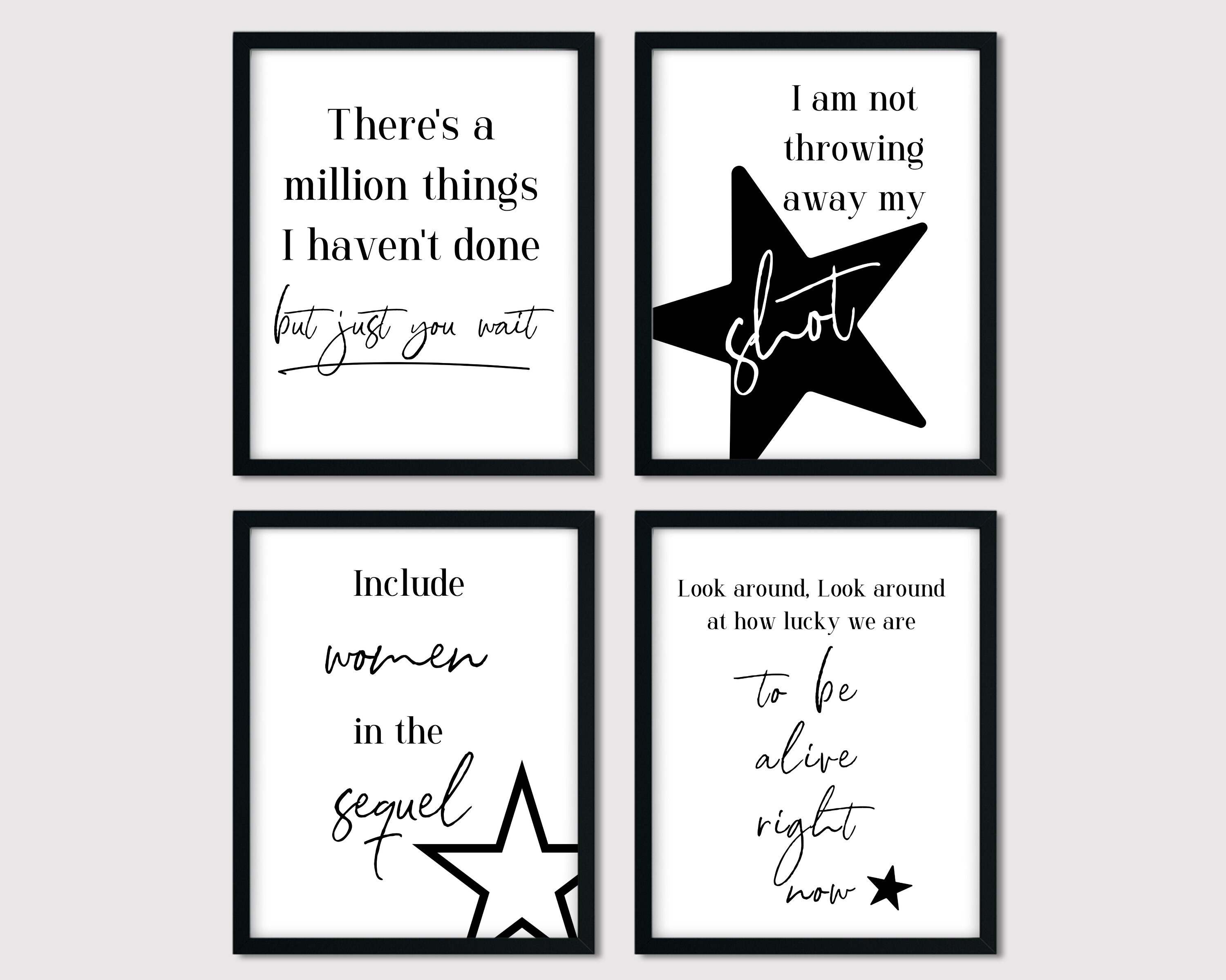 Hamilton Wall Art Hamilton Decor Hamilton Musical Theater - Etsy