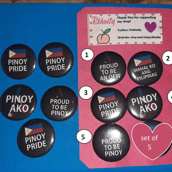 Filipino Pin - Etsy