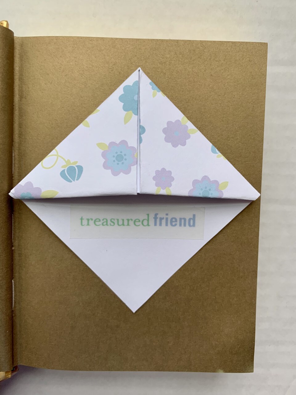 Baby Blue Treasured Friend Origami Corner Bookmark - Etsy
