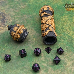 Spell Scroll Case 3D Printed RPG Dice Jail: Fate's End Collection - Etsy