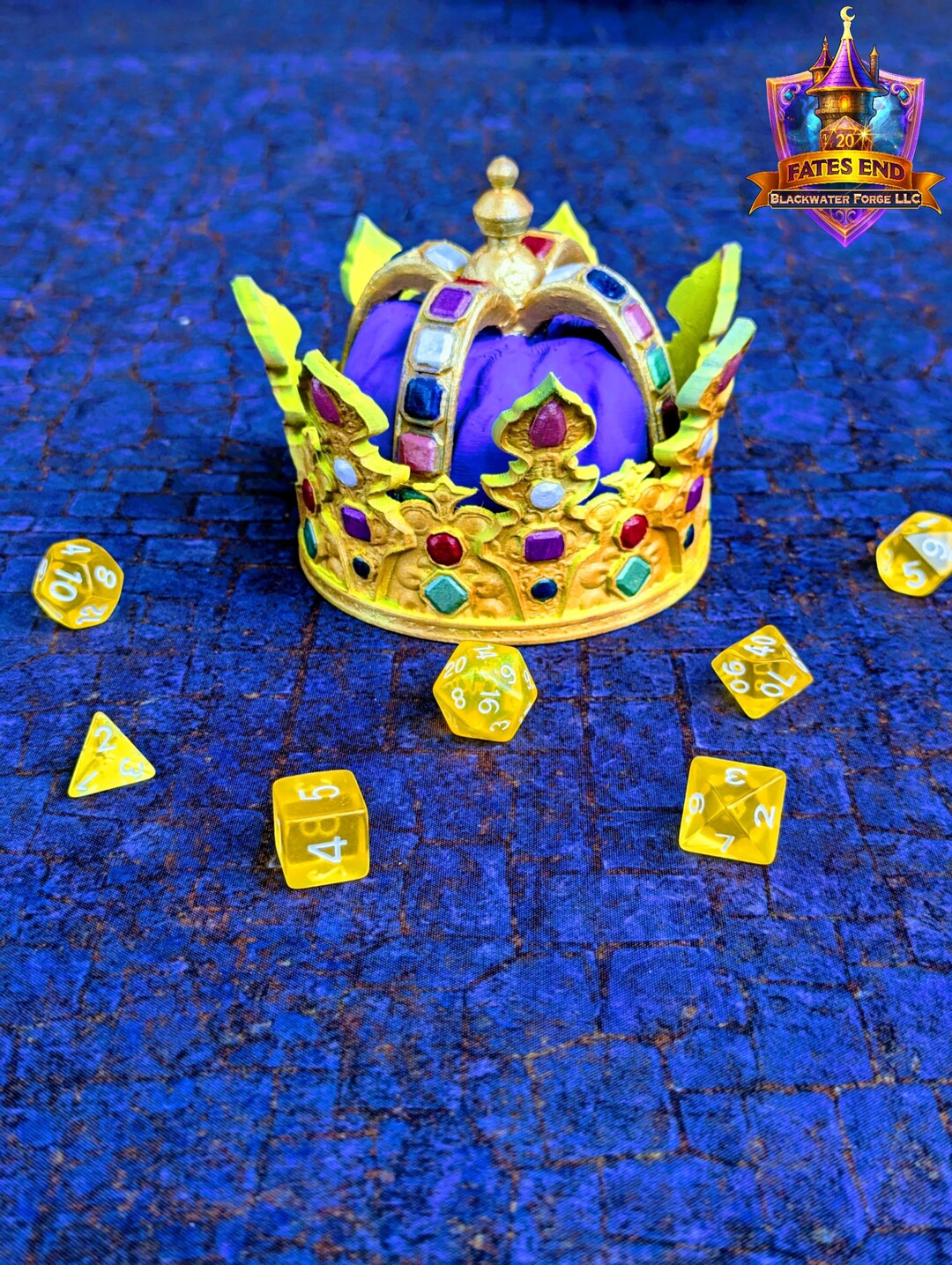 Jeweled Crown of Royalty 3D Printed RPG Dice Jail: Fate's End ...