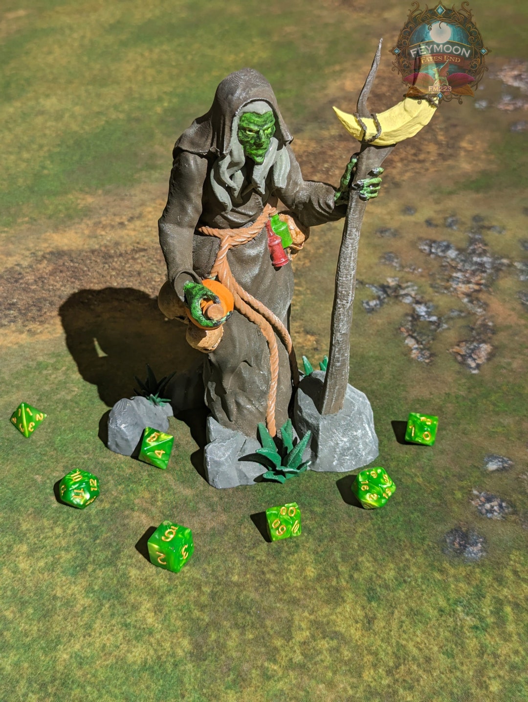 Witch Hag 3D Printed RPG Dice Tower: Fate's End Collection by Kim Bolt ...