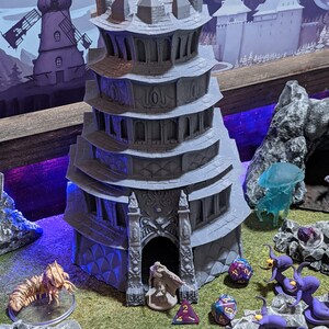 Drow Dark Elf 3D Printed RPG Dice Tower: Fate's End Collection - Etsy