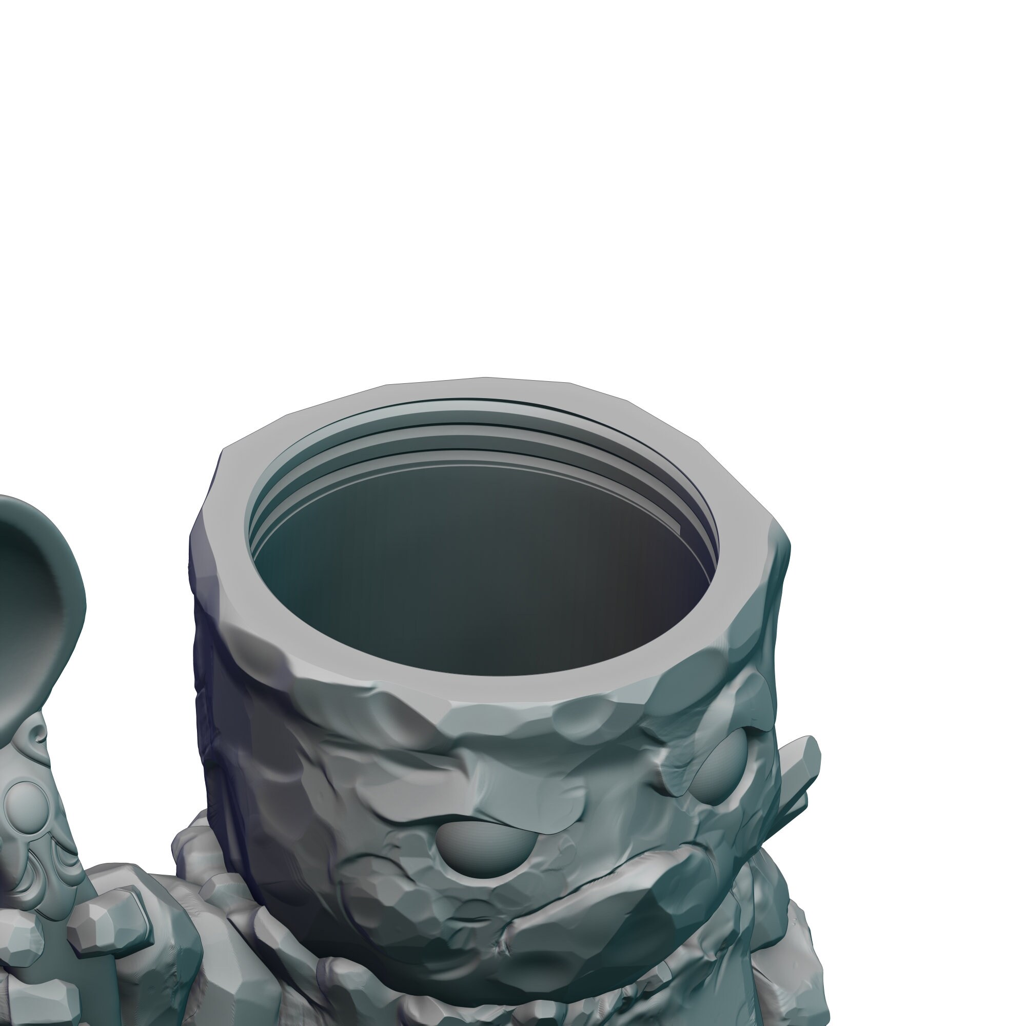 Stone Golem 'glum' 3D Printed RPG Can Holder: Mythic Mugs Collection by ...