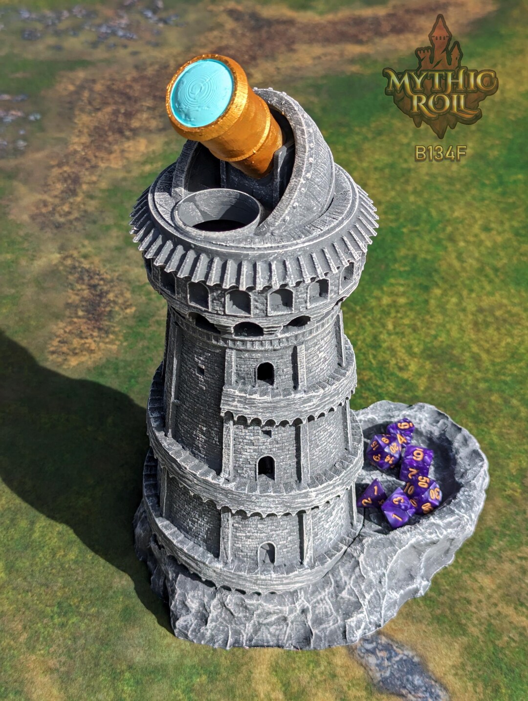 Explorer's Observatory 3D Printed RPG Dice Tower: Mythic Roll ...