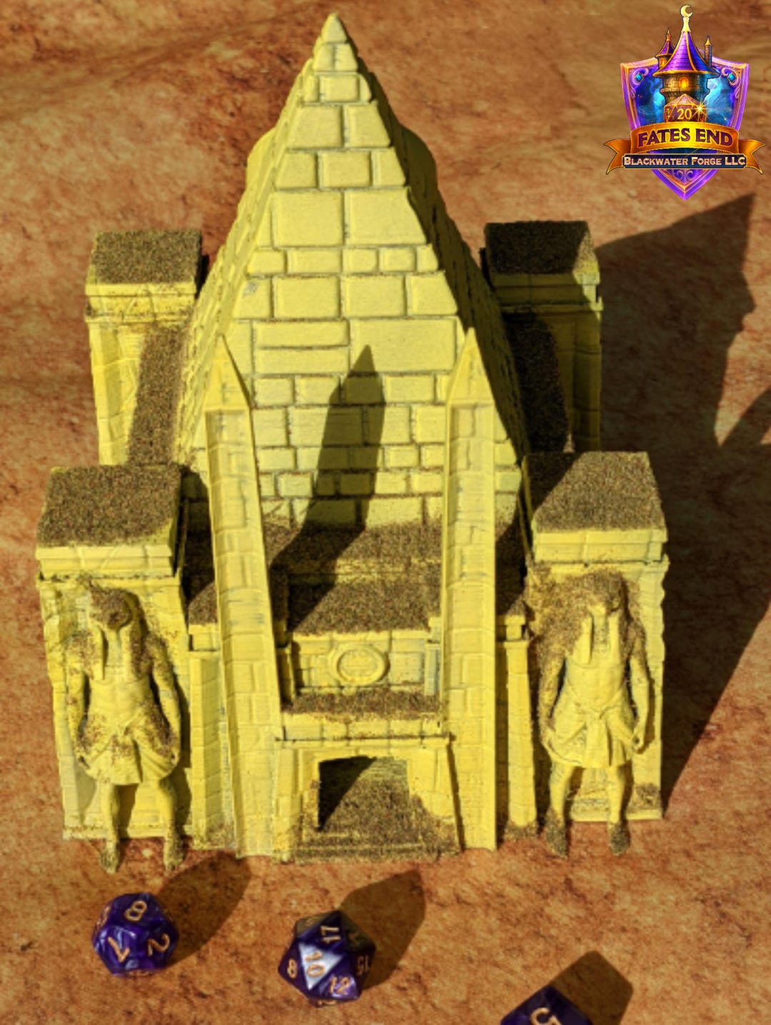 Temple of Ra Pyramid 3D Printed RPG Dice Tower: Fate's End Collection ...