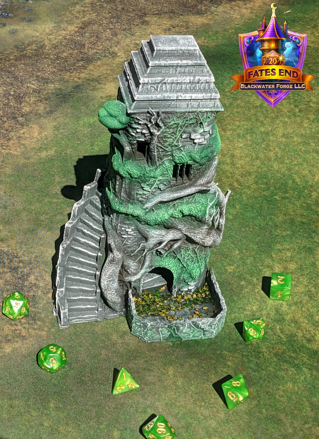Mystic Grove 3D Printed RPG Dice Tower: Fate's End Collection by Kim ...