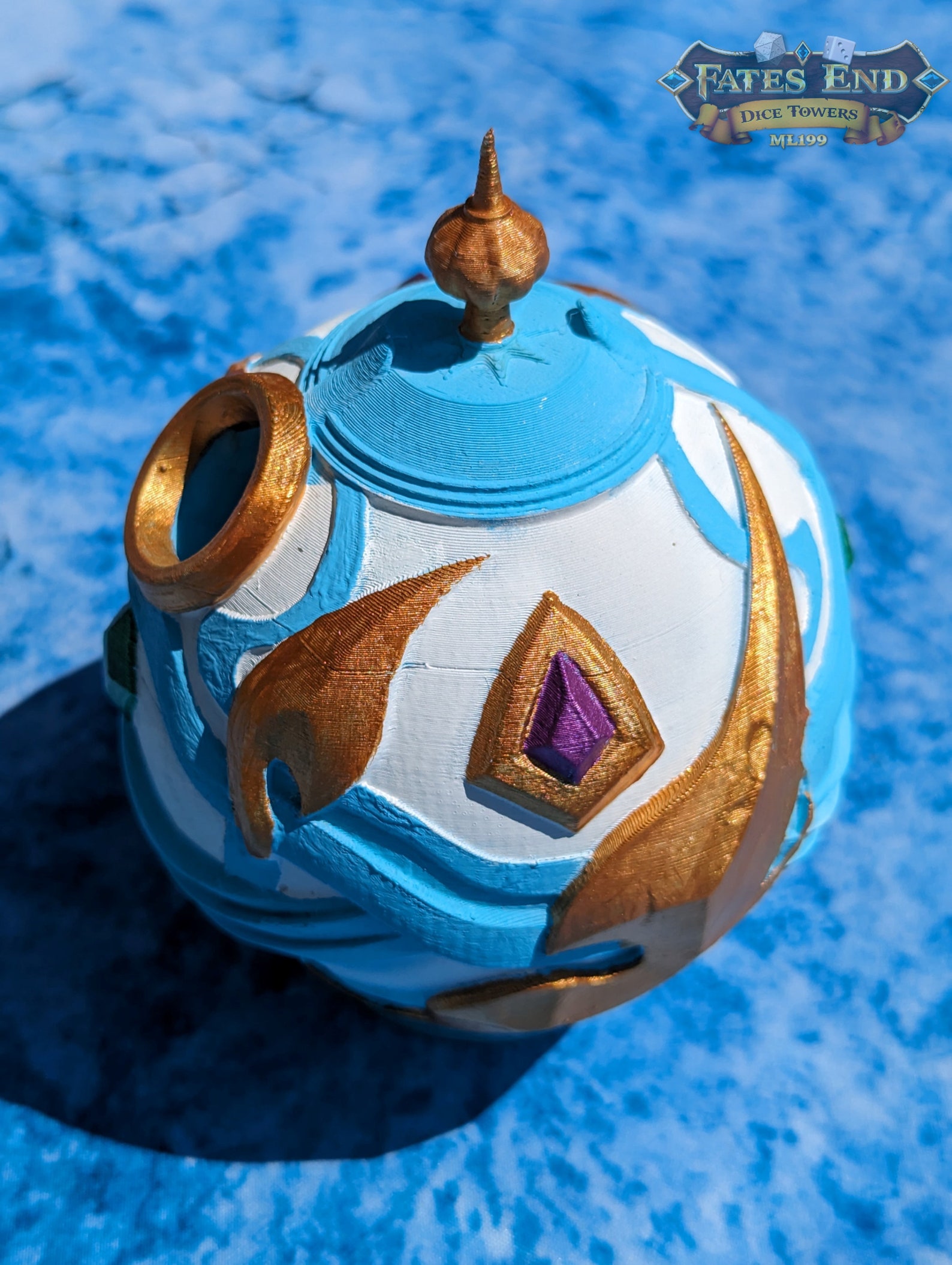 Monk's Spirit Orb 3D Printed RPG Dice Tower: Fate's End Collection - Etsy
