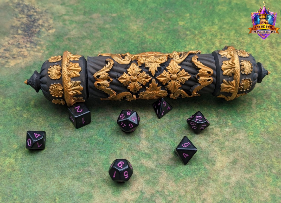 Spell Scroll Case 3D Printed RPG Dice Jail: Fate's End Collection - Etsy