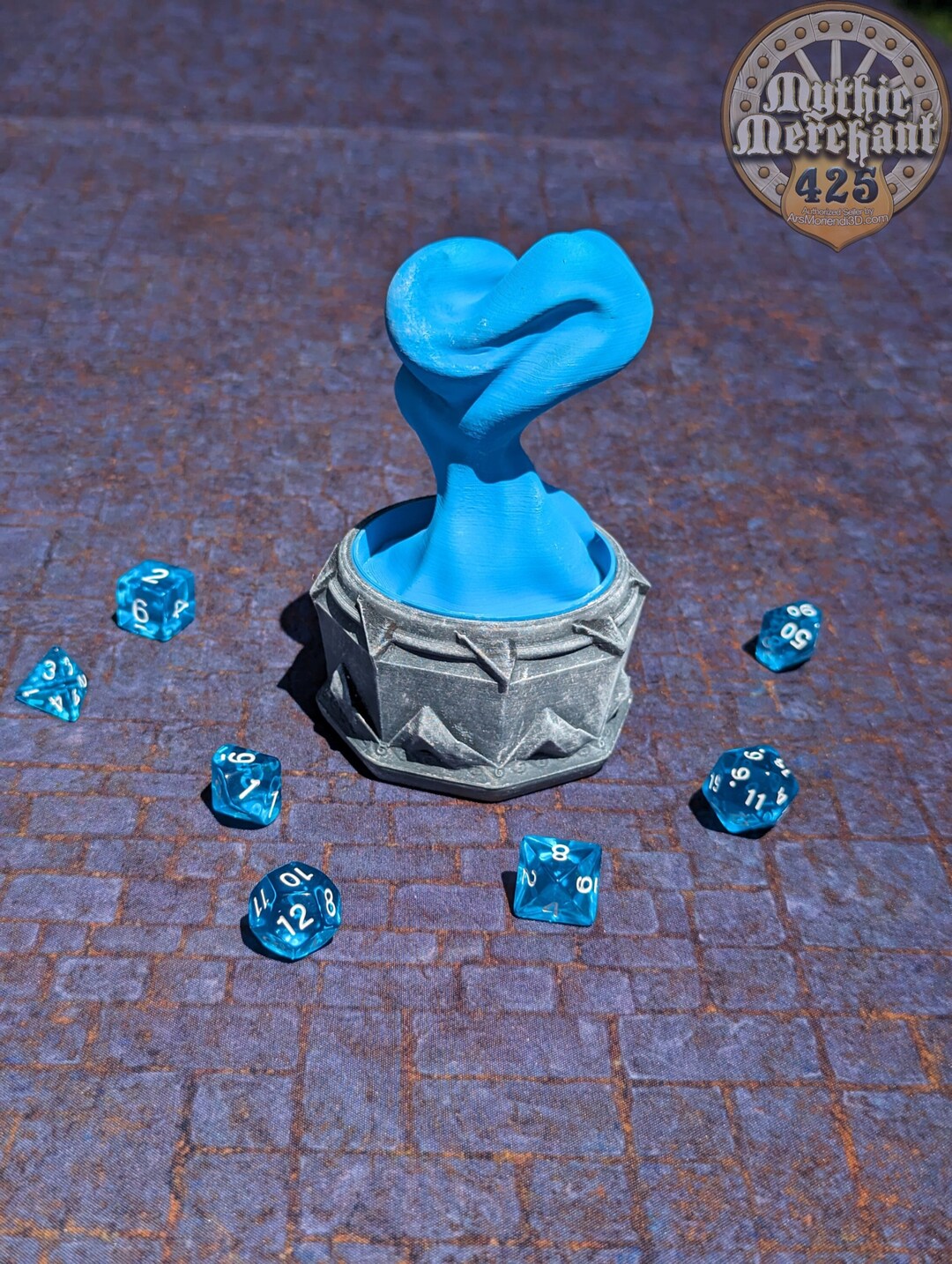 Sorcerer 3D Printed RPG Dice Jail & Table Coaster: Mythic Mugs ...