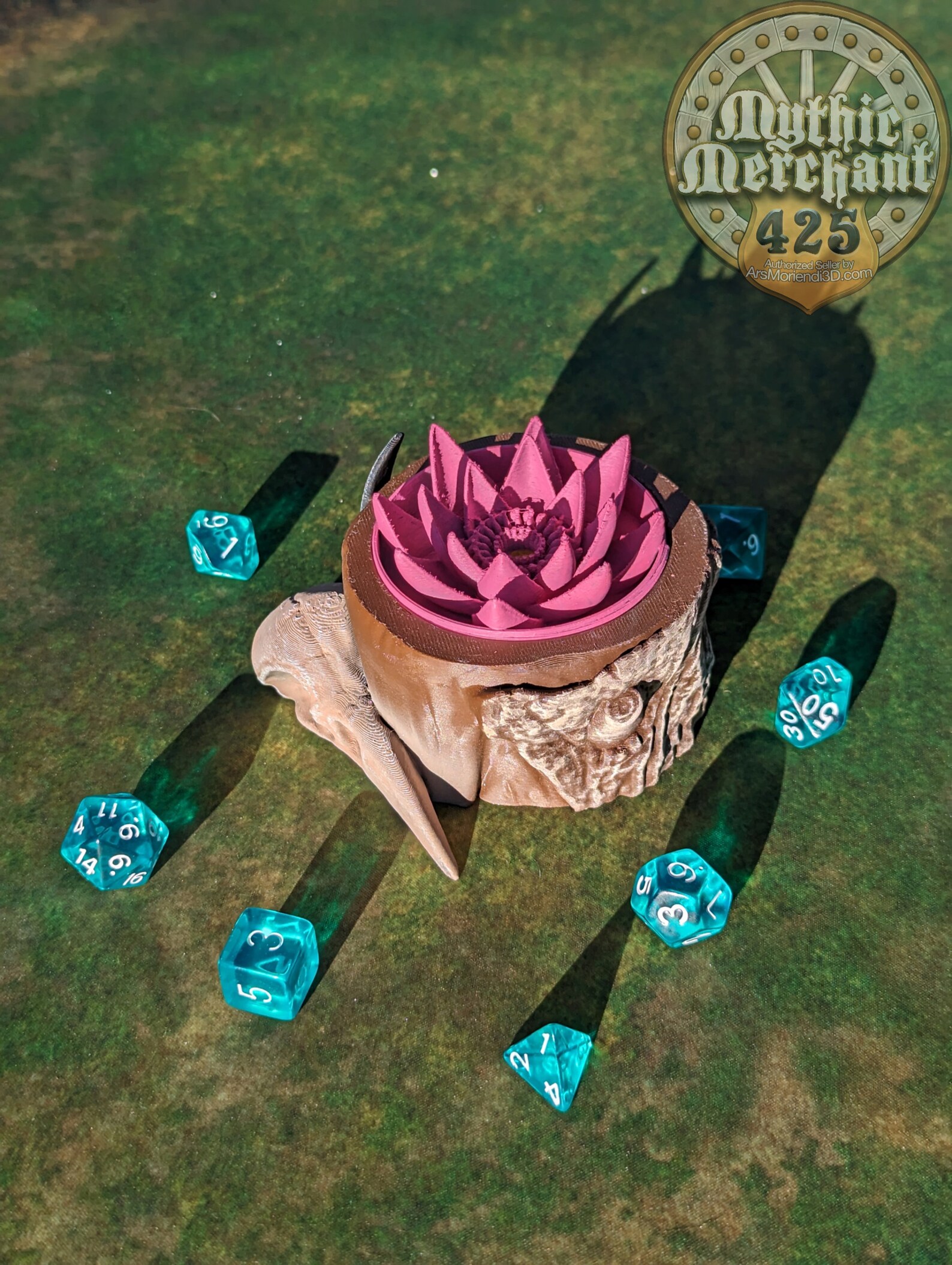 Druid 3D Printed RPG Dice Jail & Table Coaster: Mythic Mugs Collection ...