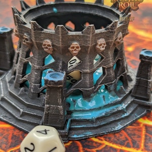 Necromancer's Mausoleum 3D Printed Dice Jail RPG Dice - Etsy