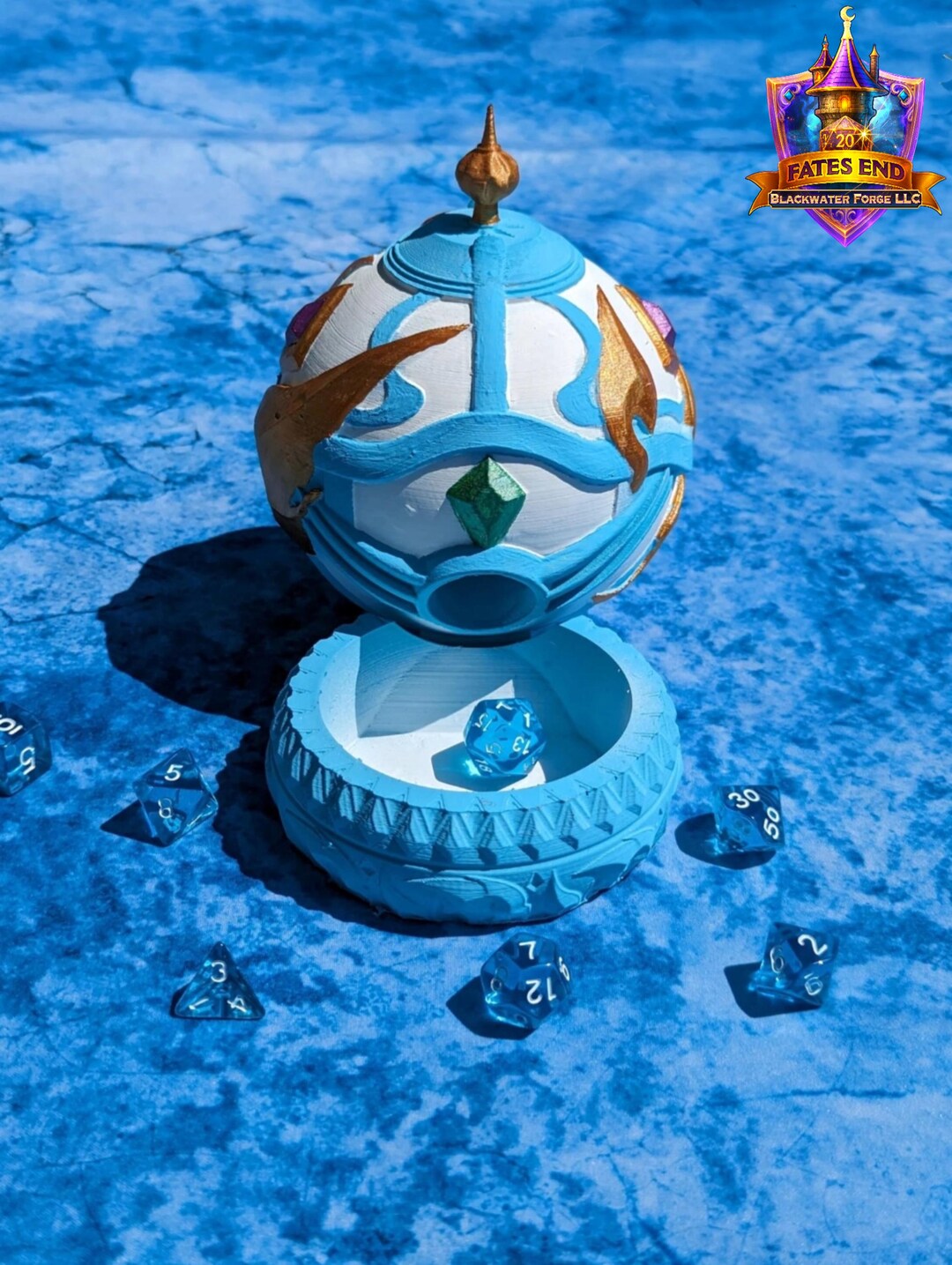Monk's Spirit Orb 3D Printed RPG Dice Tower: Fate's End Collection - Etsy