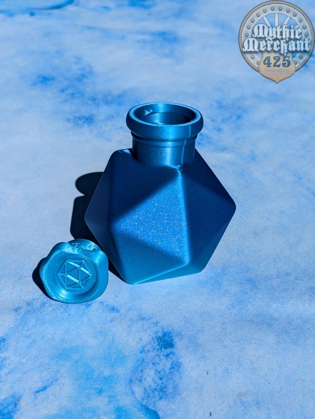 D20 Dice 3D Printed RPG Dice Jail Dice Vault D20 Storage Box Cosplay ...