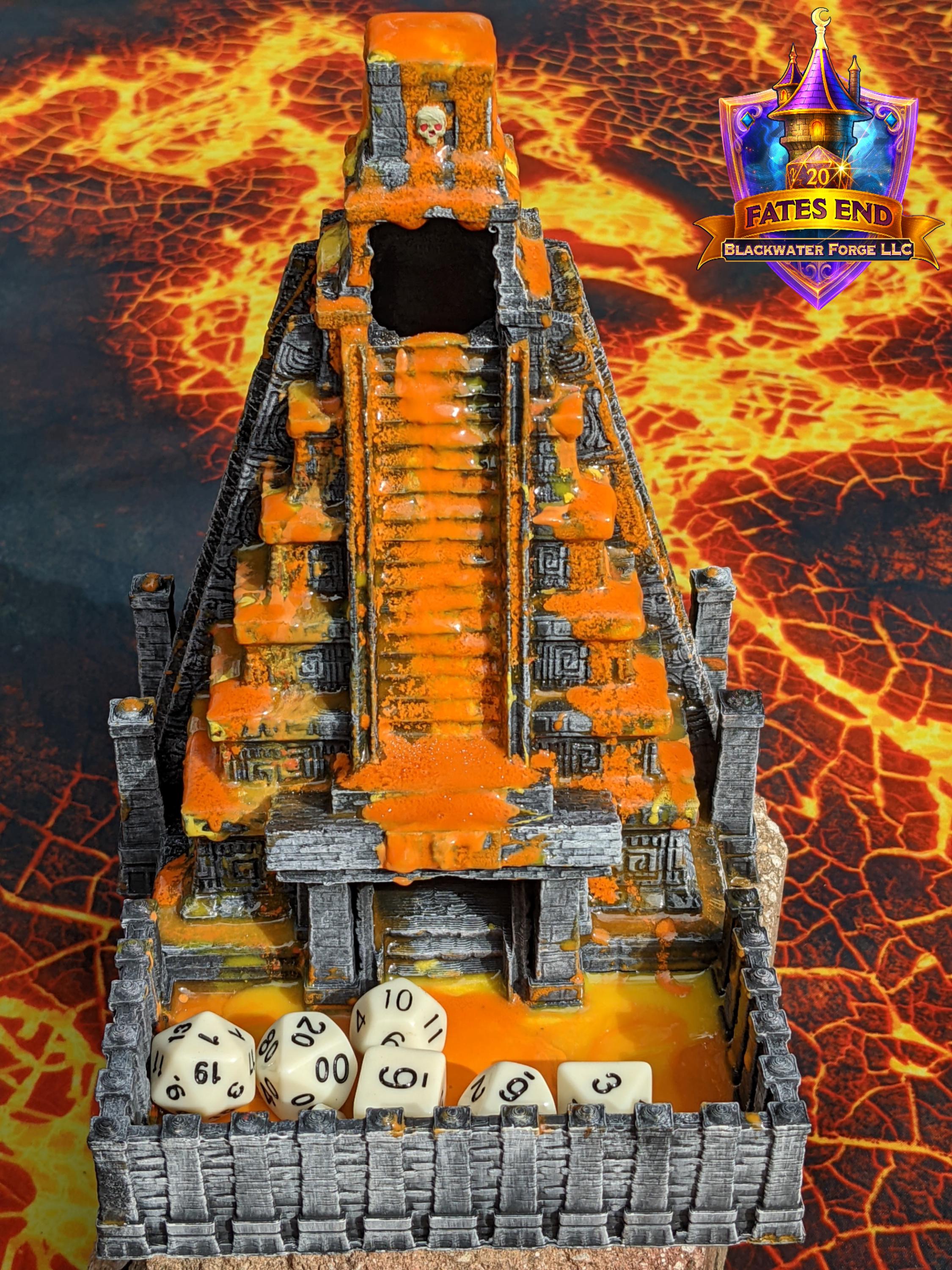 Aztec Temple 3D Printed RPG Dice Tower: Fate's End Collection by Kim ...