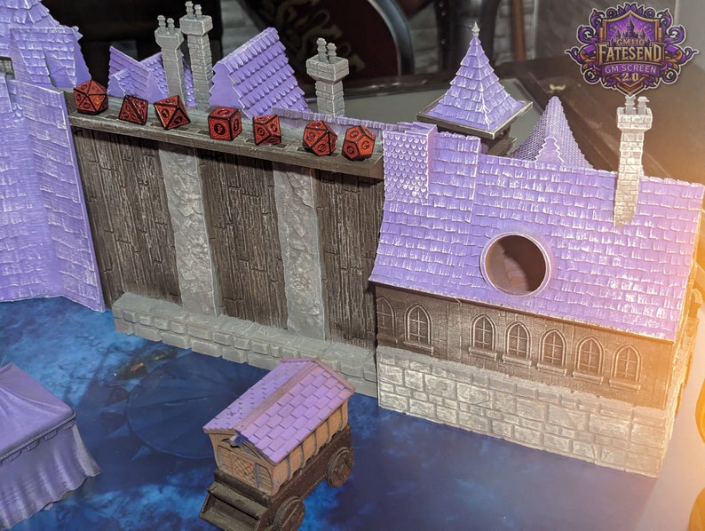 Village Town 3D Printed RPG DM Screen: Fate's End Collection by Kim ...