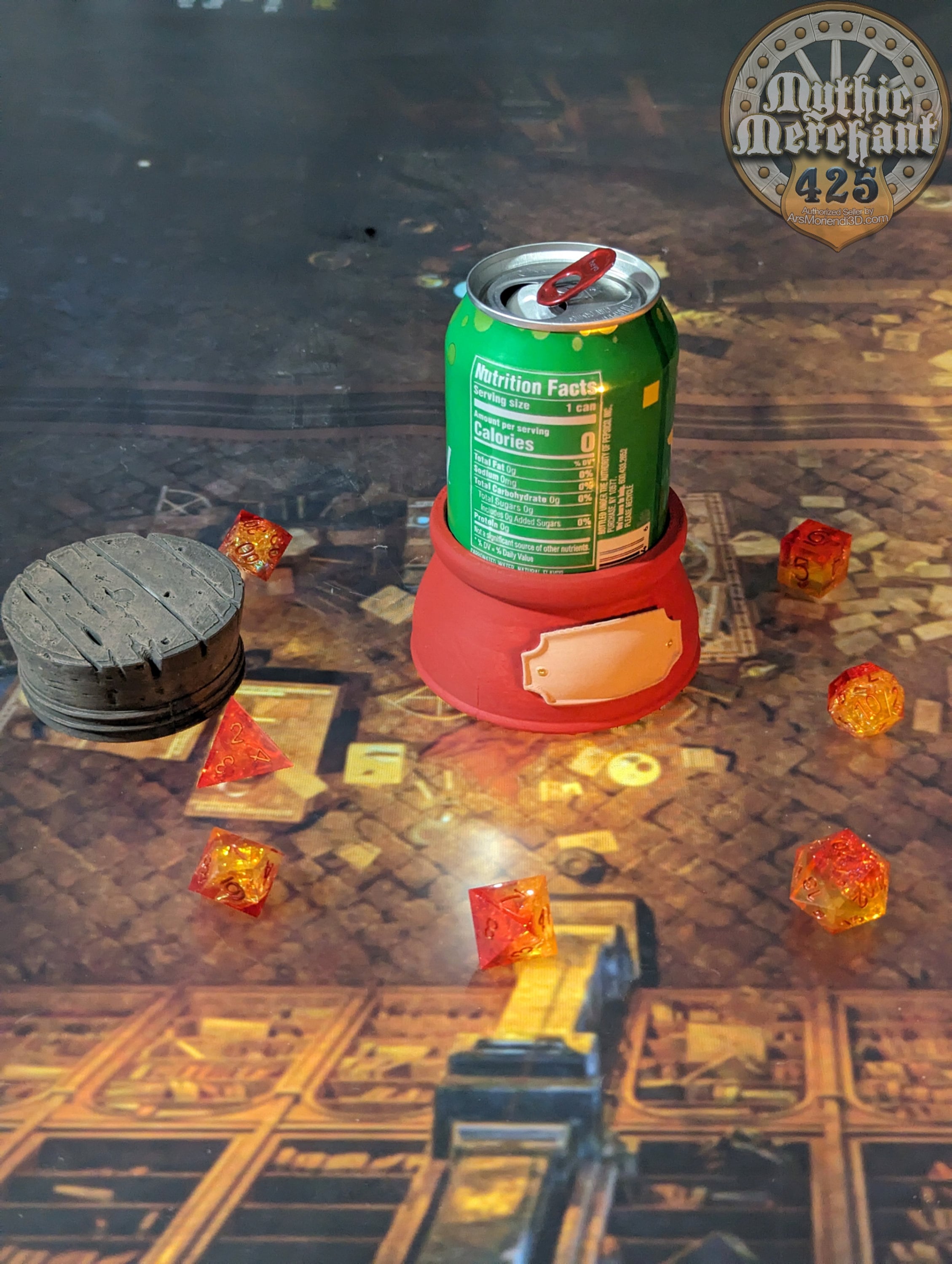 Wizard 3D Printed RPG Dice Jail & Table Coaster: Mythic Mugs Collection ...