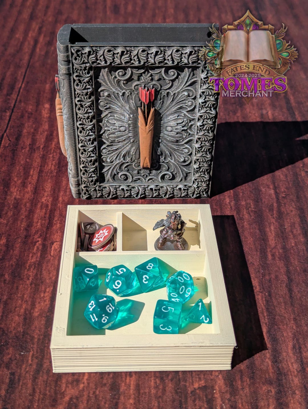 Ranger 3D Printed Spell Book Tome: RPG Dice Tray, Miniature, Tokens ...