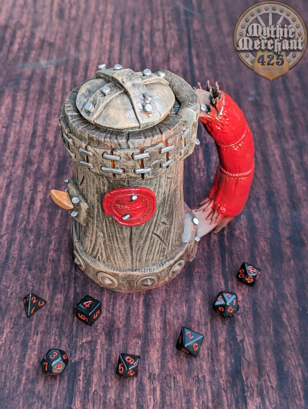 Orc 3D Printed Koozie Dnd Can Holder RPG Stein Table Coaster Mythic ...