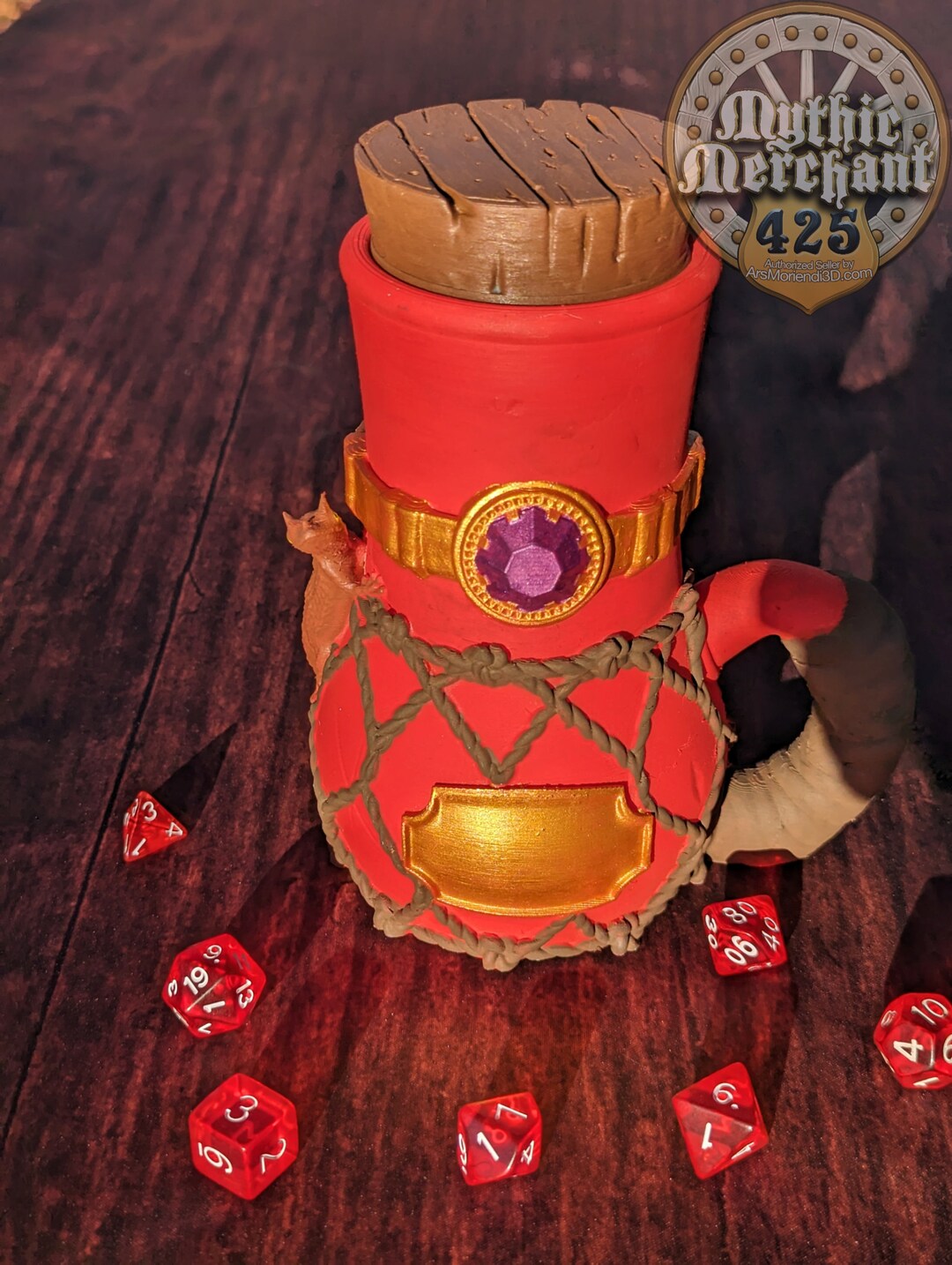 Wizard 3D Printed Mythic Mug Dice Vault & Dnd Can Holder- Mythic Mugs ...