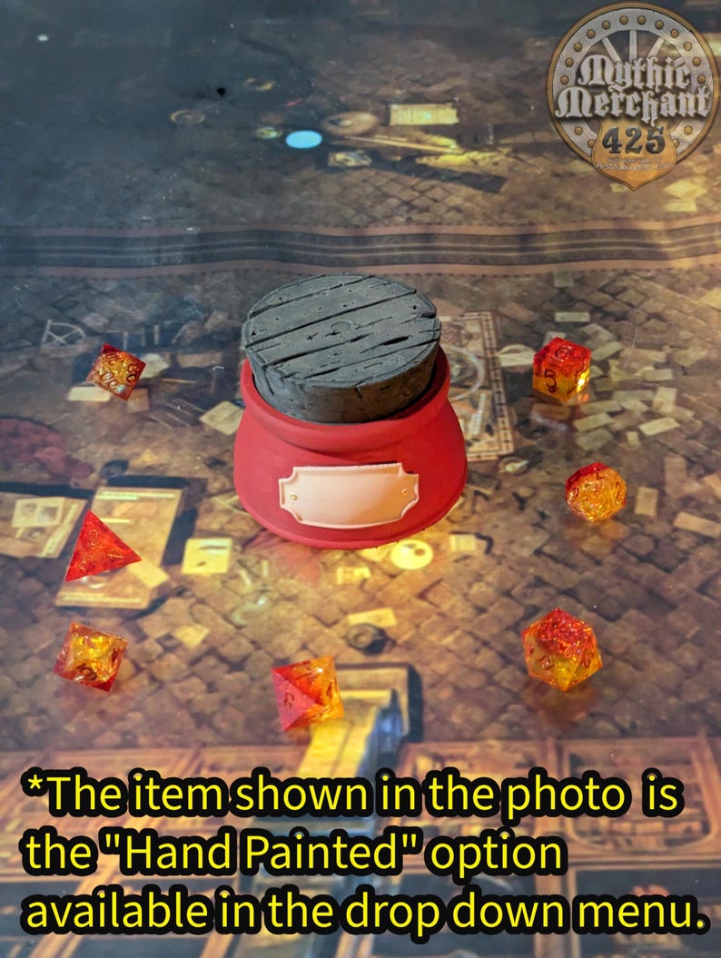 Wizard 3D Printed RPG Dice Jail & Table Coaster: Mythic Mugs Collection ...