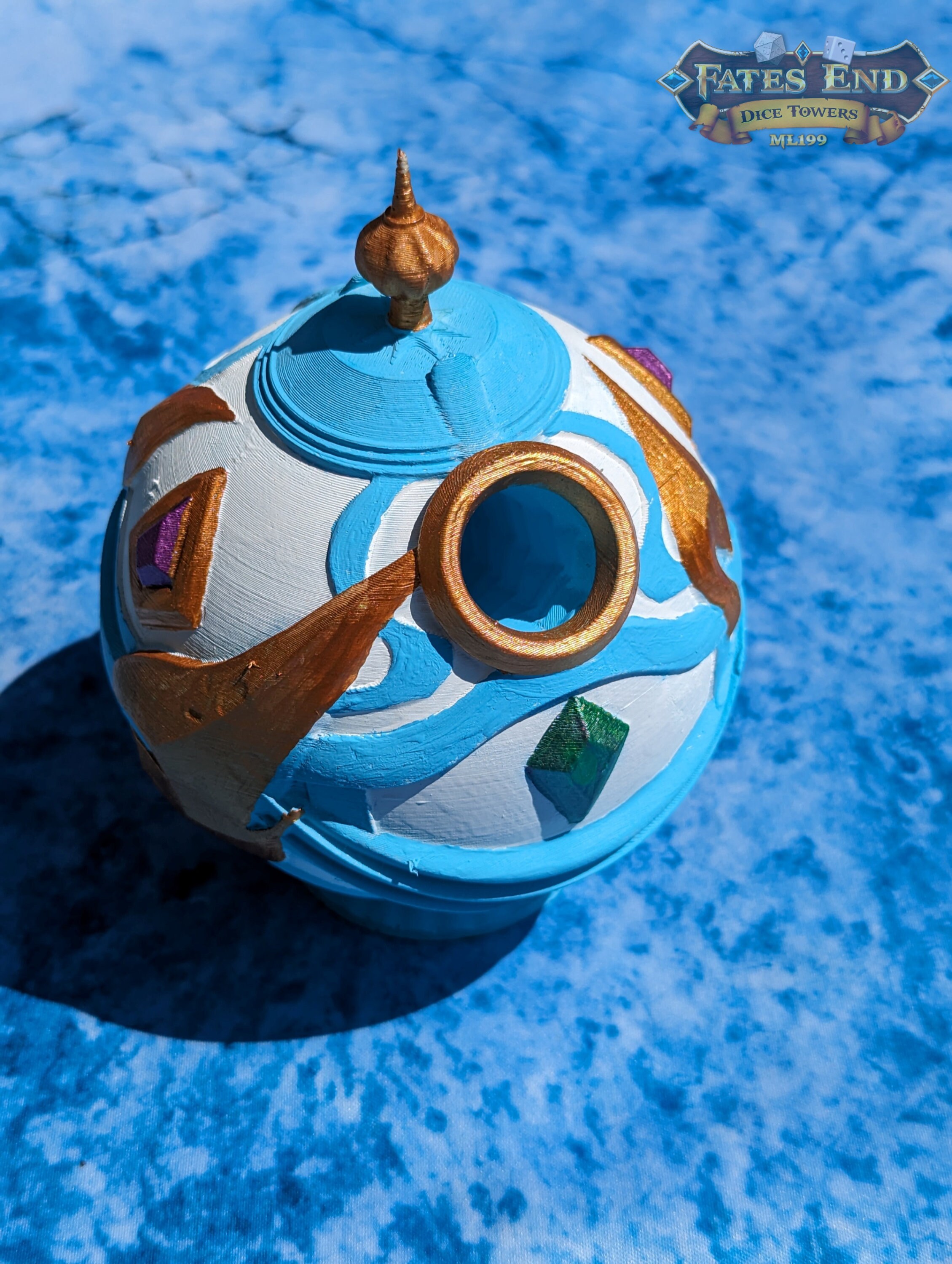 Monk's Spirit Orb 3D Printed RPG Dice Tower: Fate's End Collection - Etsy