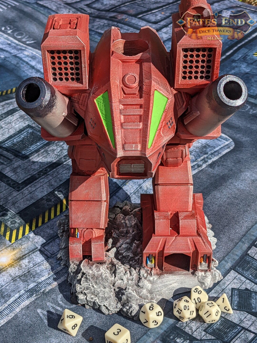 Mech Robot Sci-fi 3D Printed Dice Tower - Fate's End Collection ...