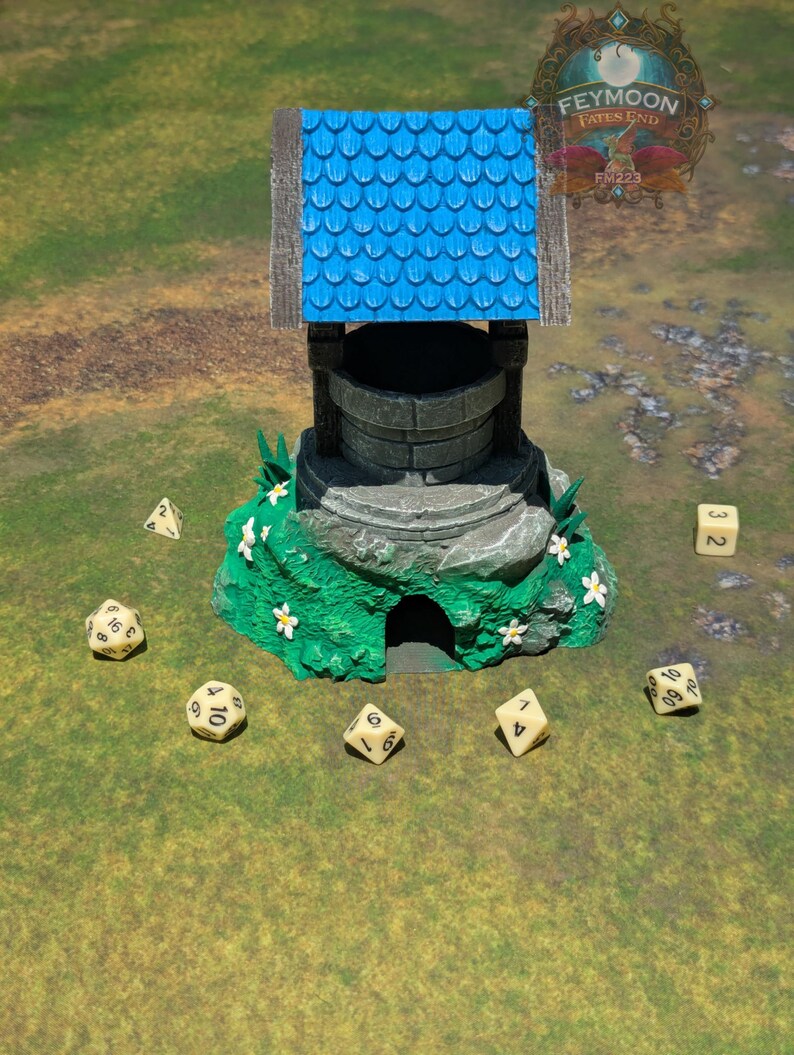 Wishing Well 3D Printed RPG Dice Tower: Fate's End Fey Moon Collection ...