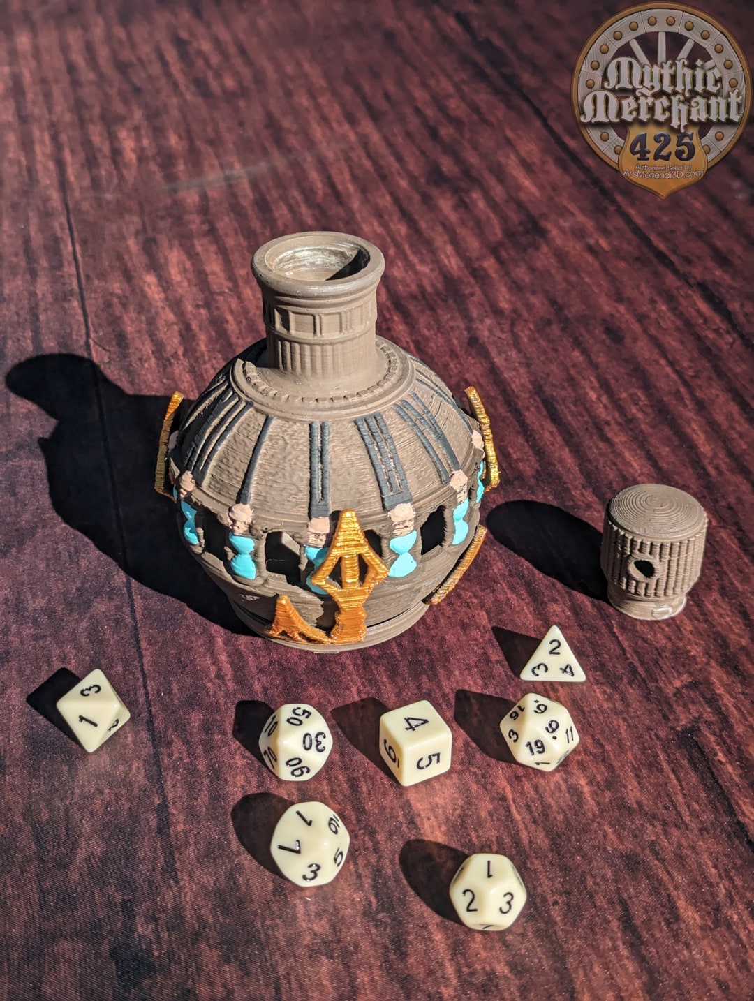Time Potion 3D Printed Dice Jail | RPG Dice Vault | D20 Storage Box ...