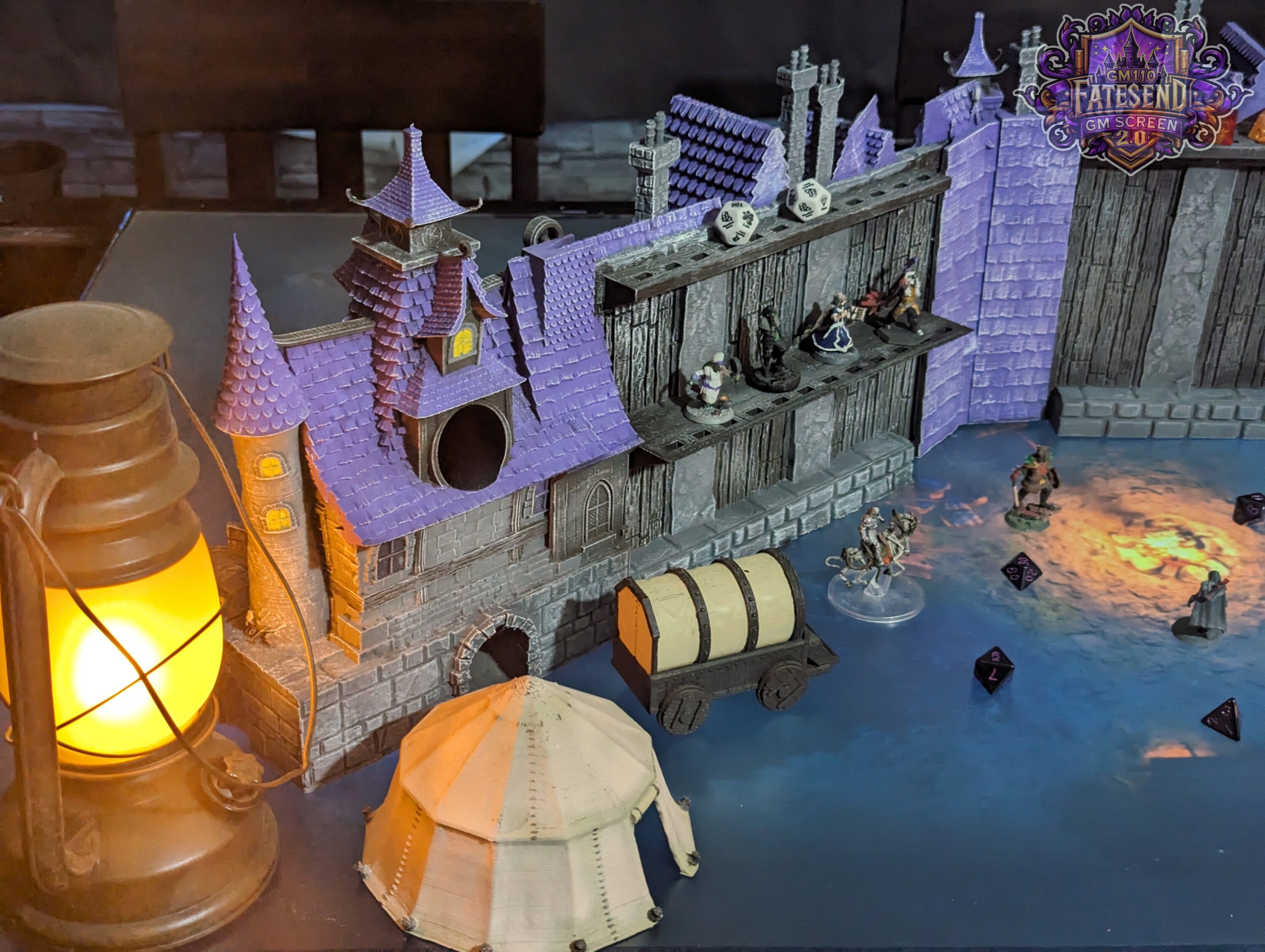 Village Town 3D Printed RPG DM Screen: Fate's End Collection by Kim ...