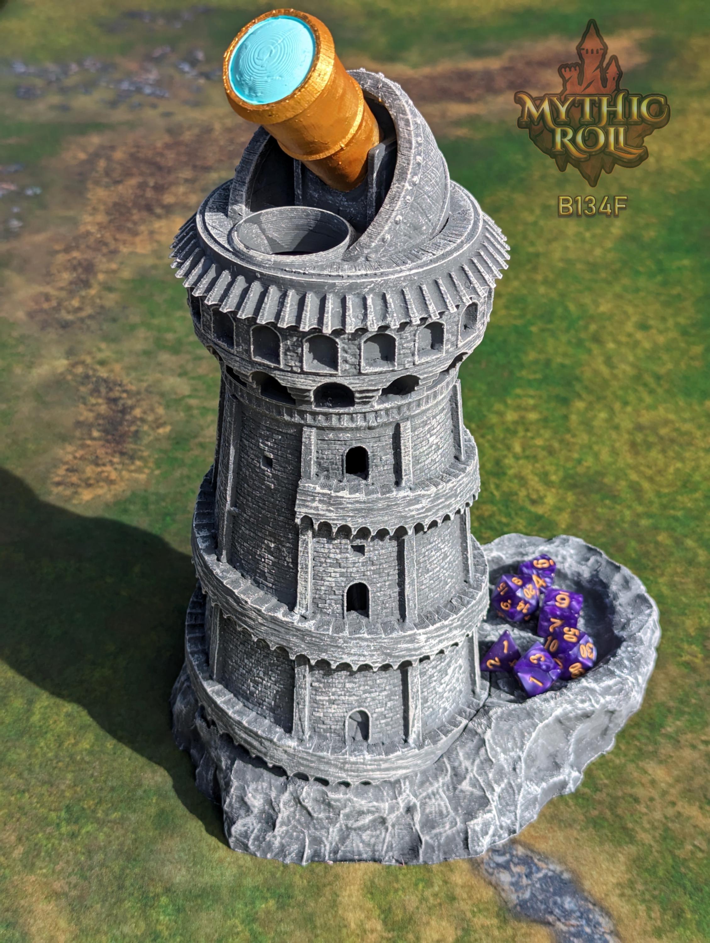 Explorer's Observatory 3D Printed RPG Dice Tower: Mythic Roll ...