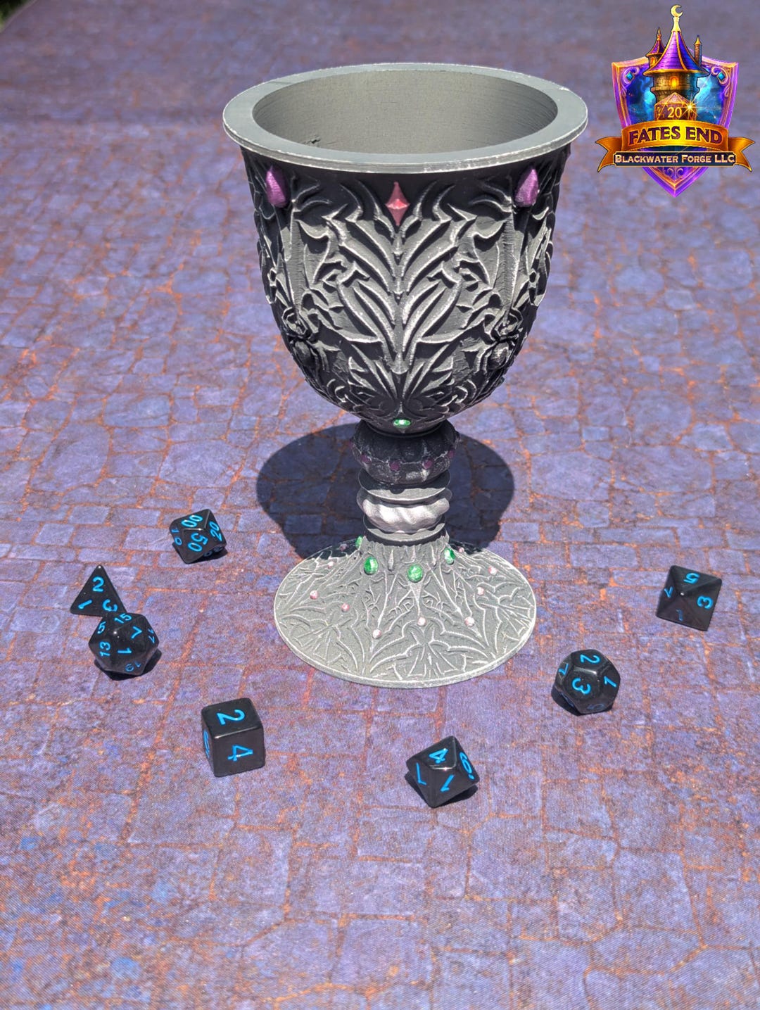 Drow Spider Chalice 3D Printed RPG Dice Cup: Fate's End Collection ...